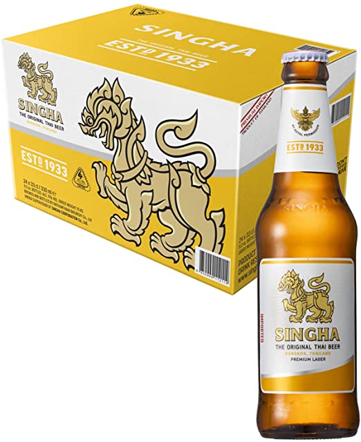 Singha, Premium Beer, 5% Alc. (24x330ml. Btl.) – Mixed Worlds
